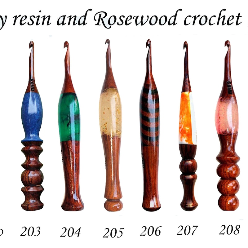 Resin Crochet Hook Set - Etsy