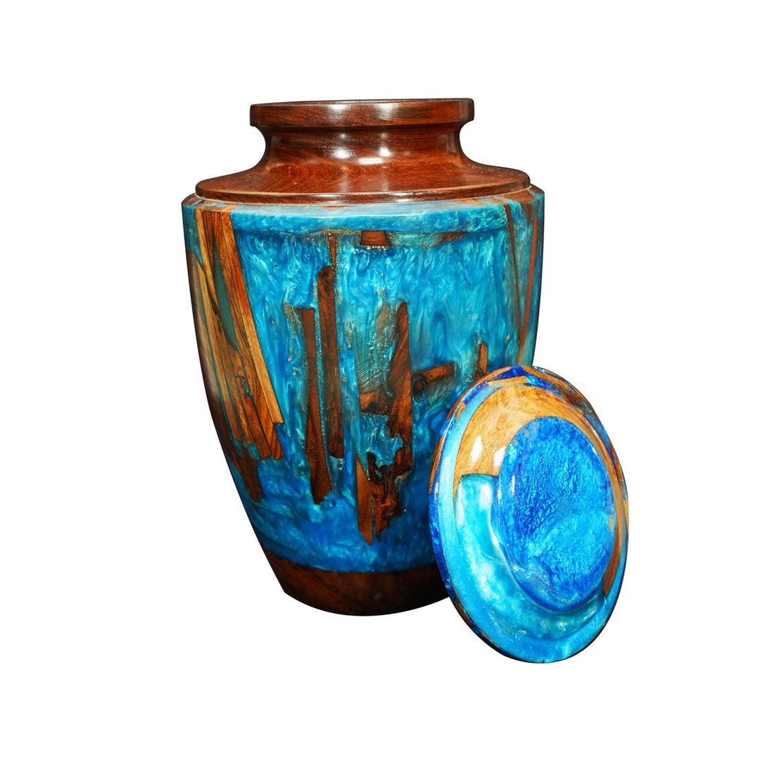 Resin Epoxy and Wood Urn - Etsy