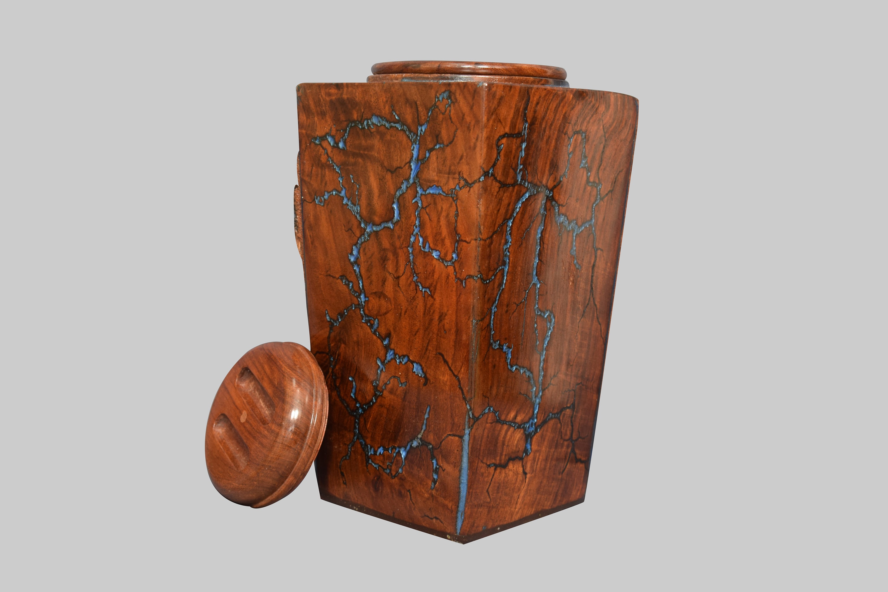 Bark Urn for Human Ashes Rosewood Cremation Urn Box Human Urn Wooden ...