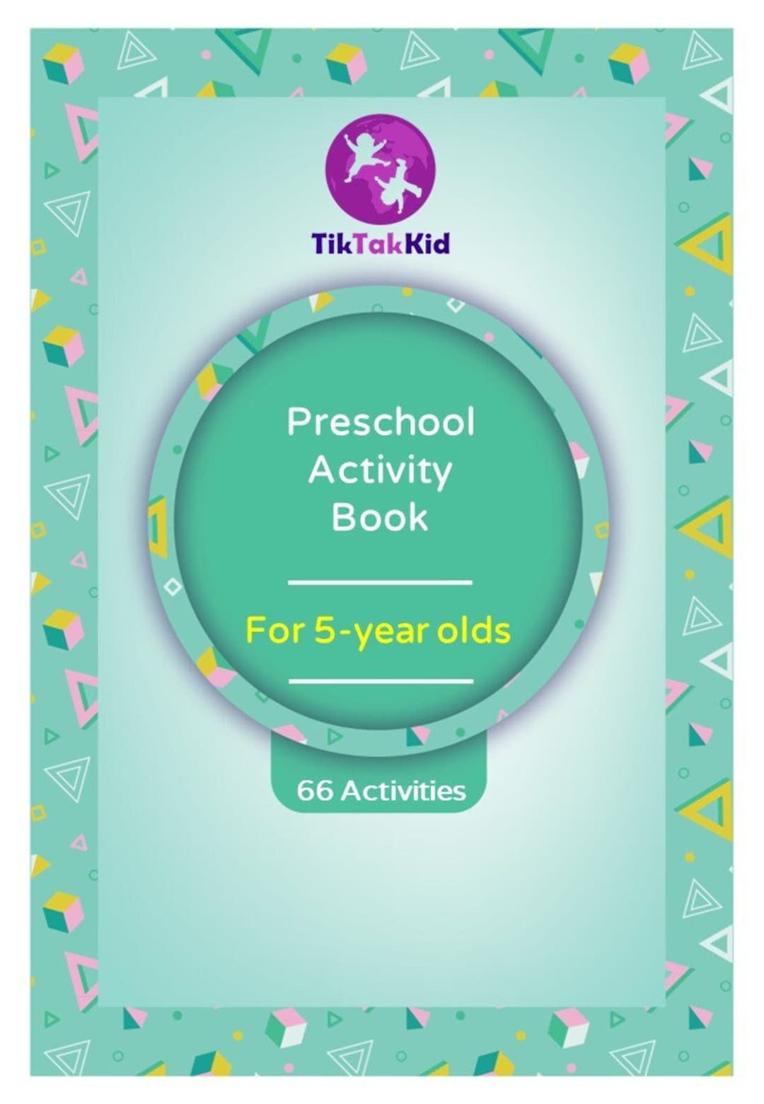 Activity Book for 5 Year Old Kids. Digital Download, Printable PDF ...