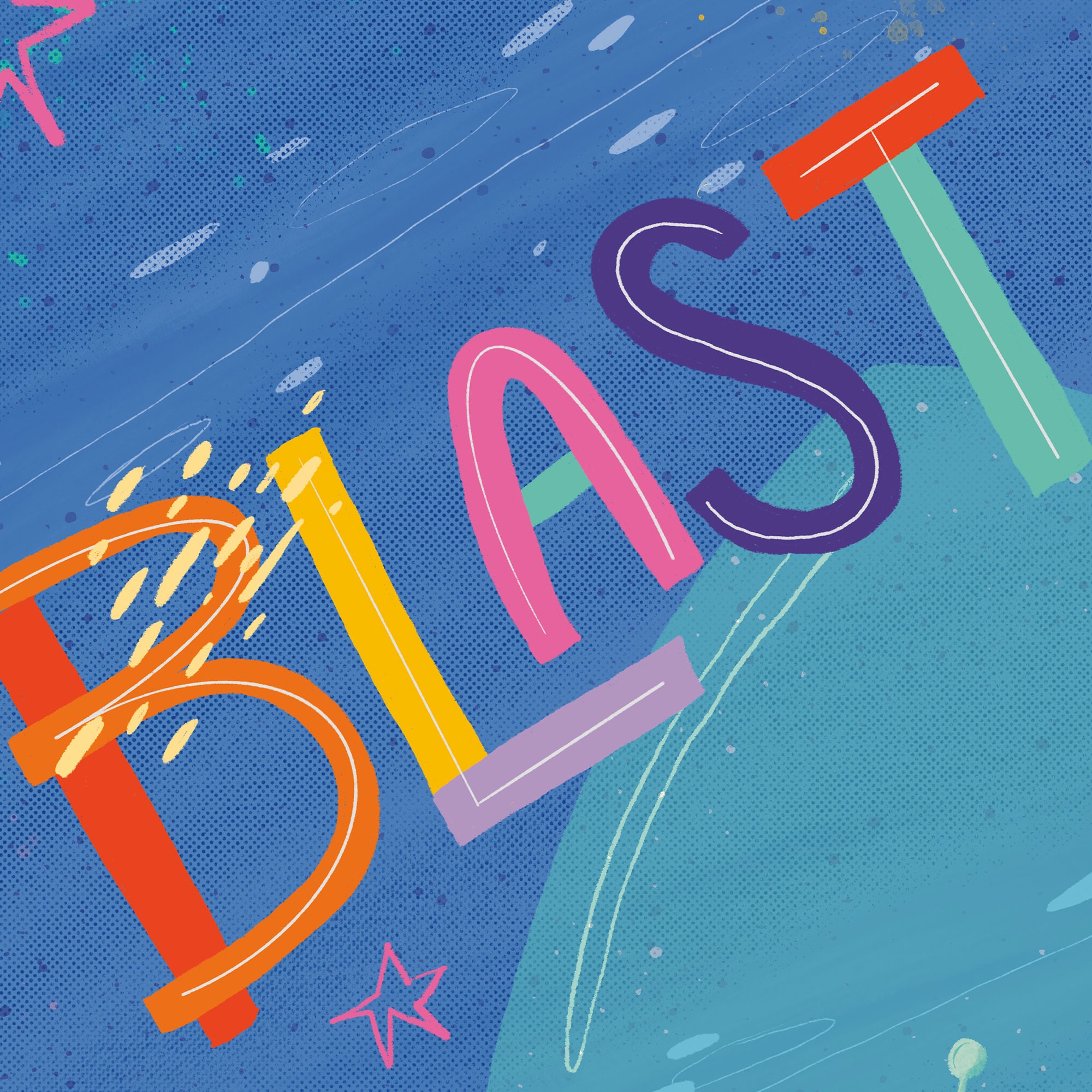 Blast off Print | Kid Illustration, Space Adventure, Alien Space Ship ...