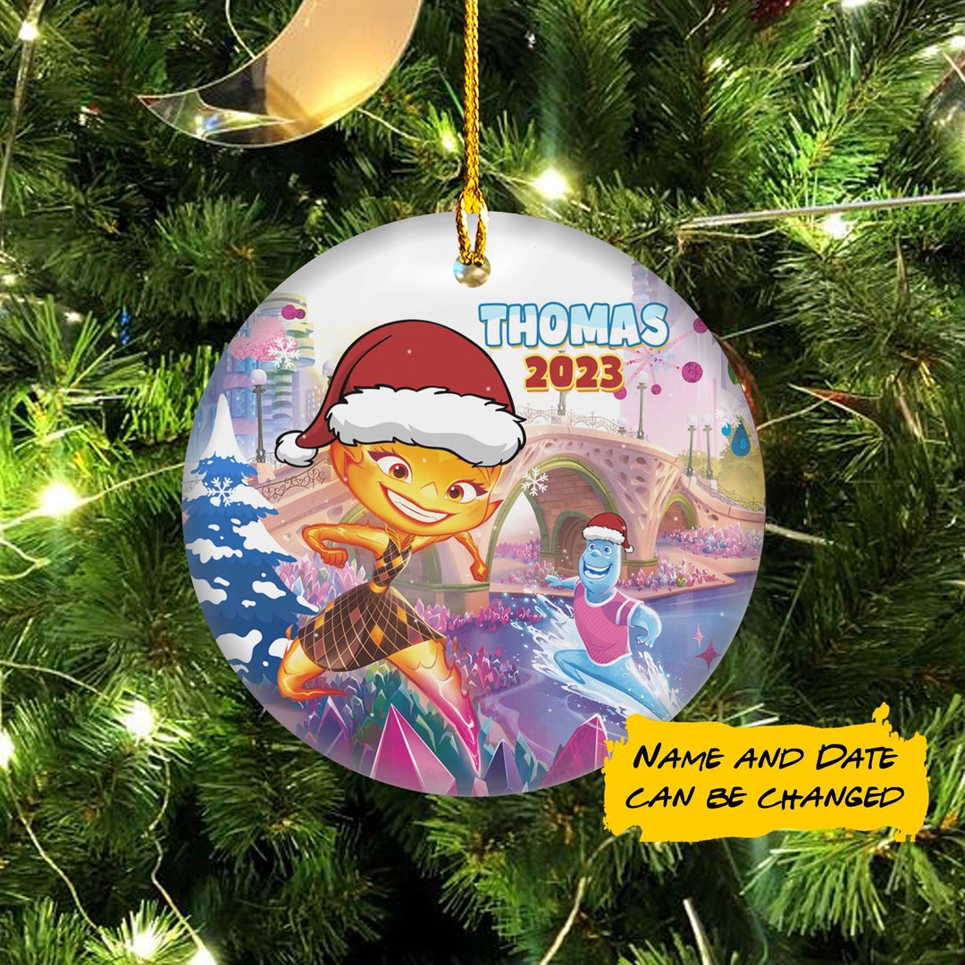 Personalized Elemental Christmas 2023 Ornament Ember and - Etsy
