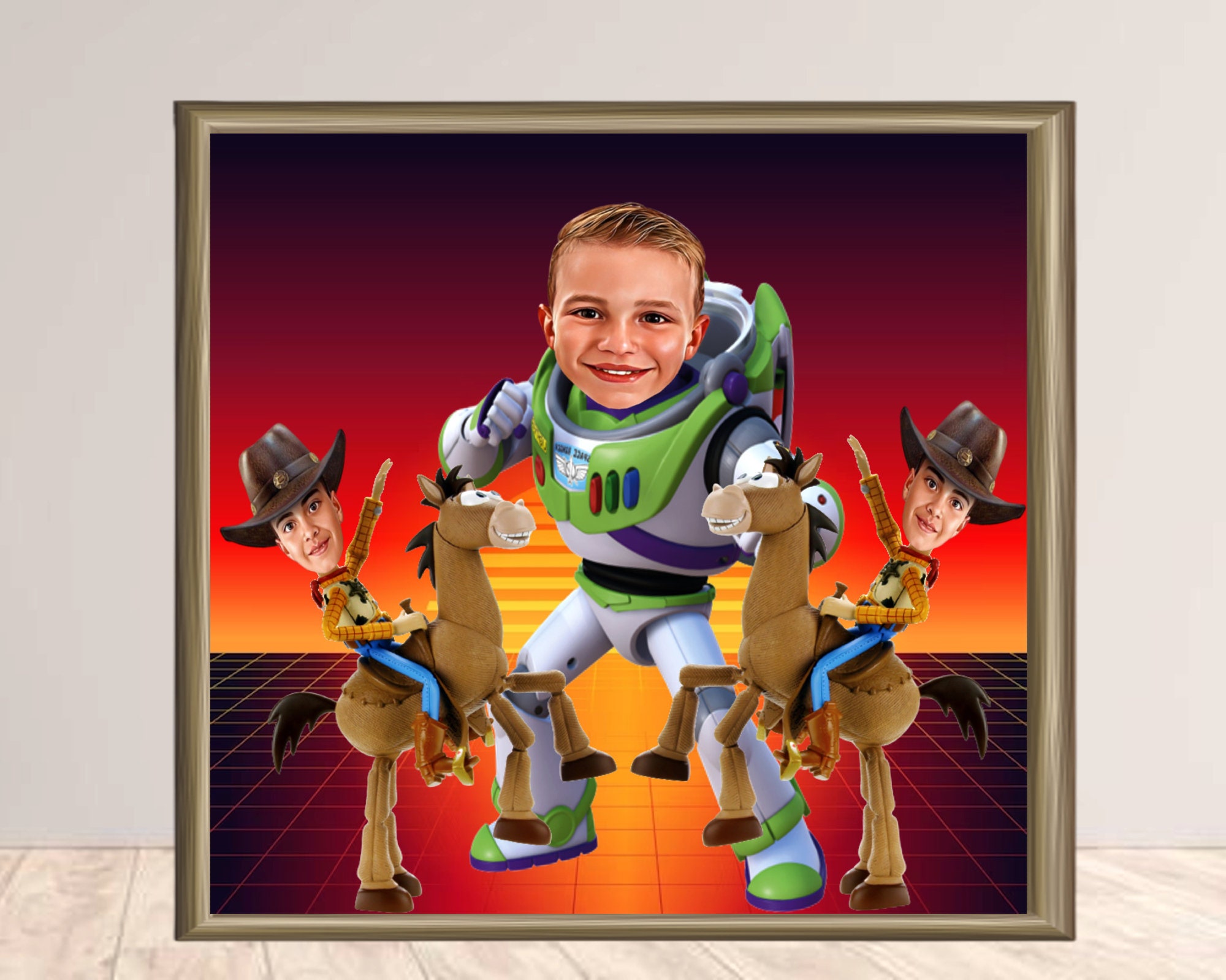 Custom Woody Buzz Lightyear Portrait Personalized Toys Story - Etsy