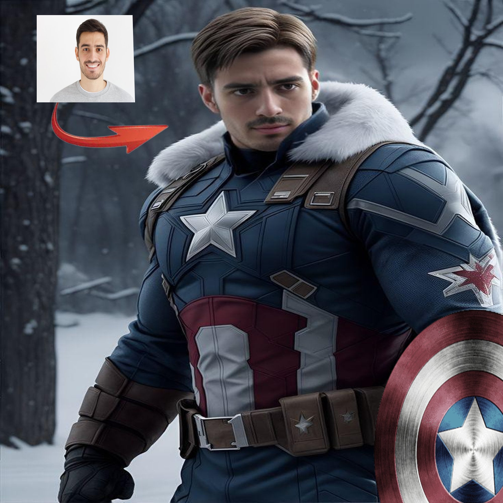 Custom Superhero Face Swap Portrait Custom Spiderman Face - Etsy