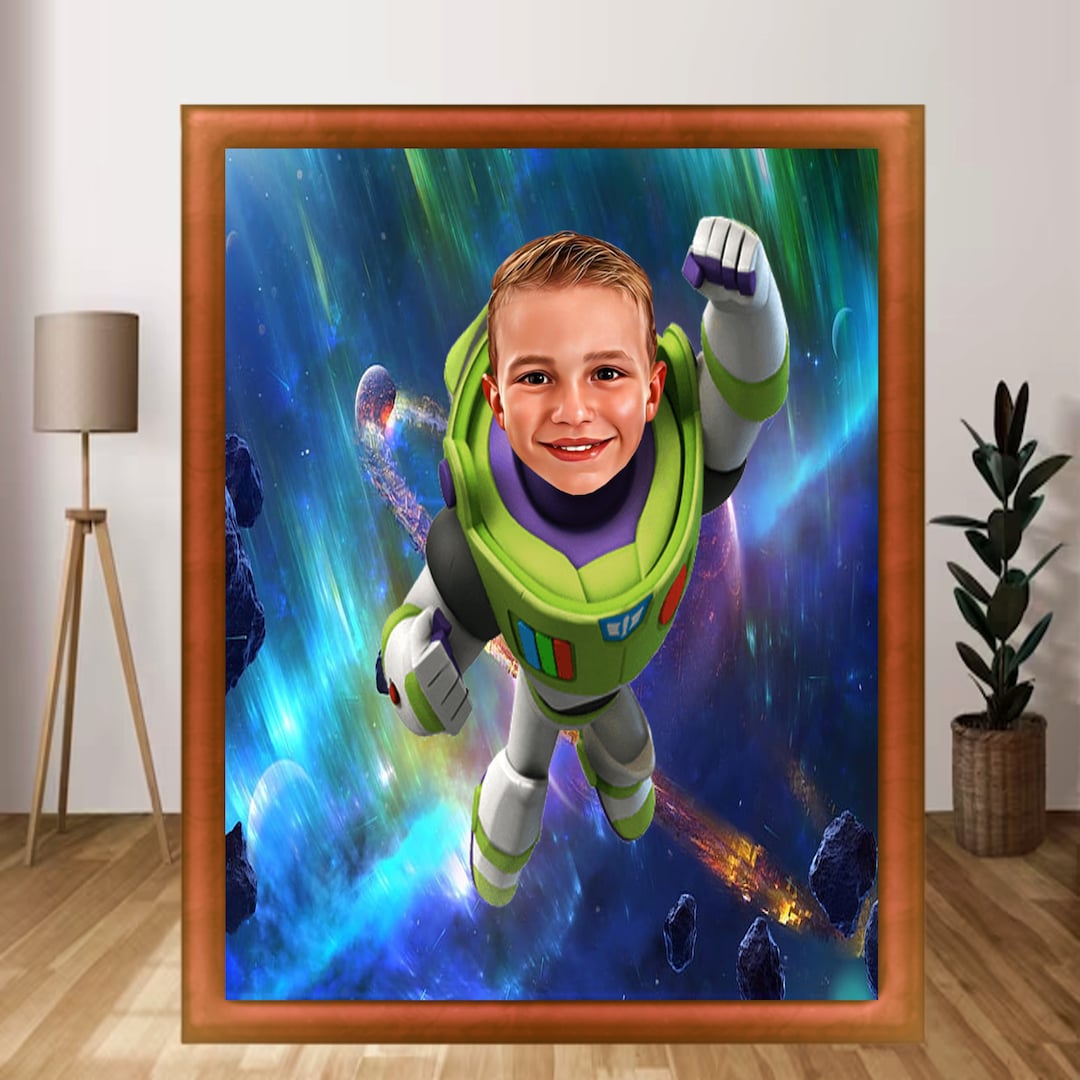 Custom Digital Buzz Lightyear Portrait, Personalized Toys Story ...