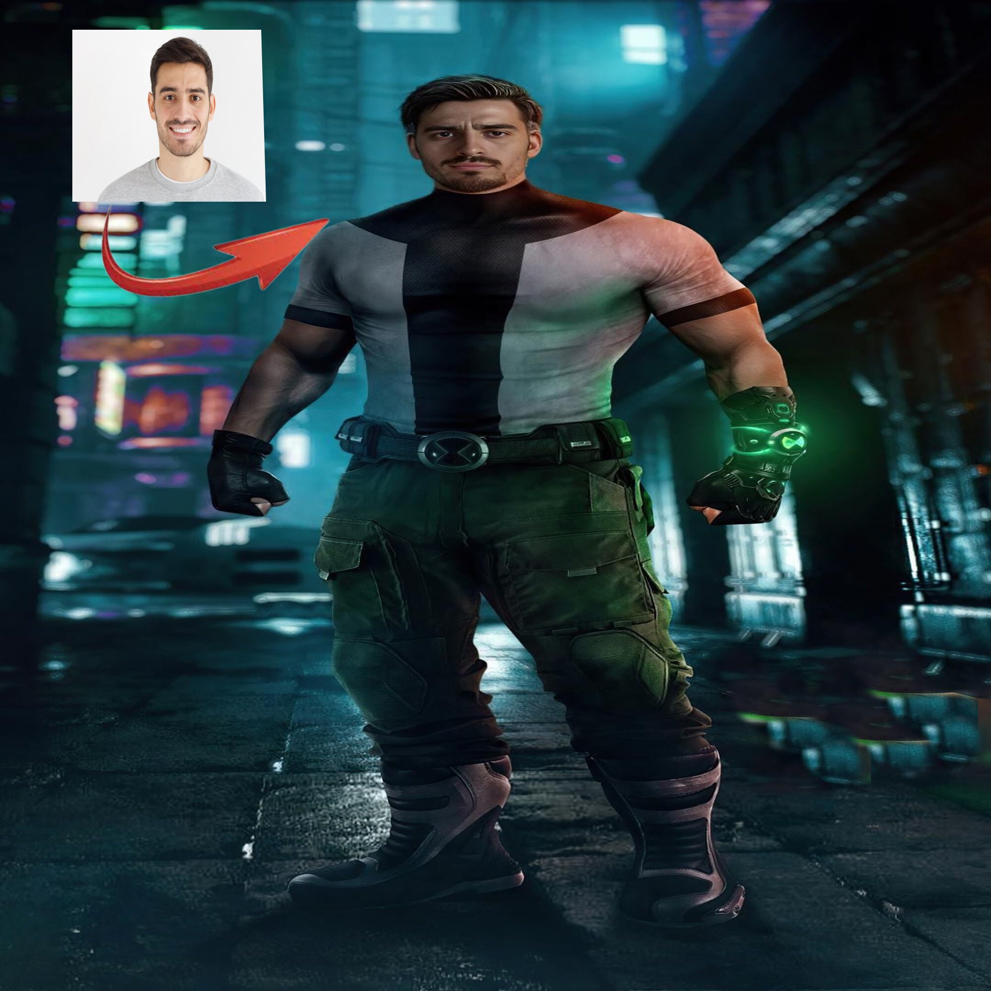 Custom Superhero Face Swap Portrait Custom Spiderman Face - Etsy