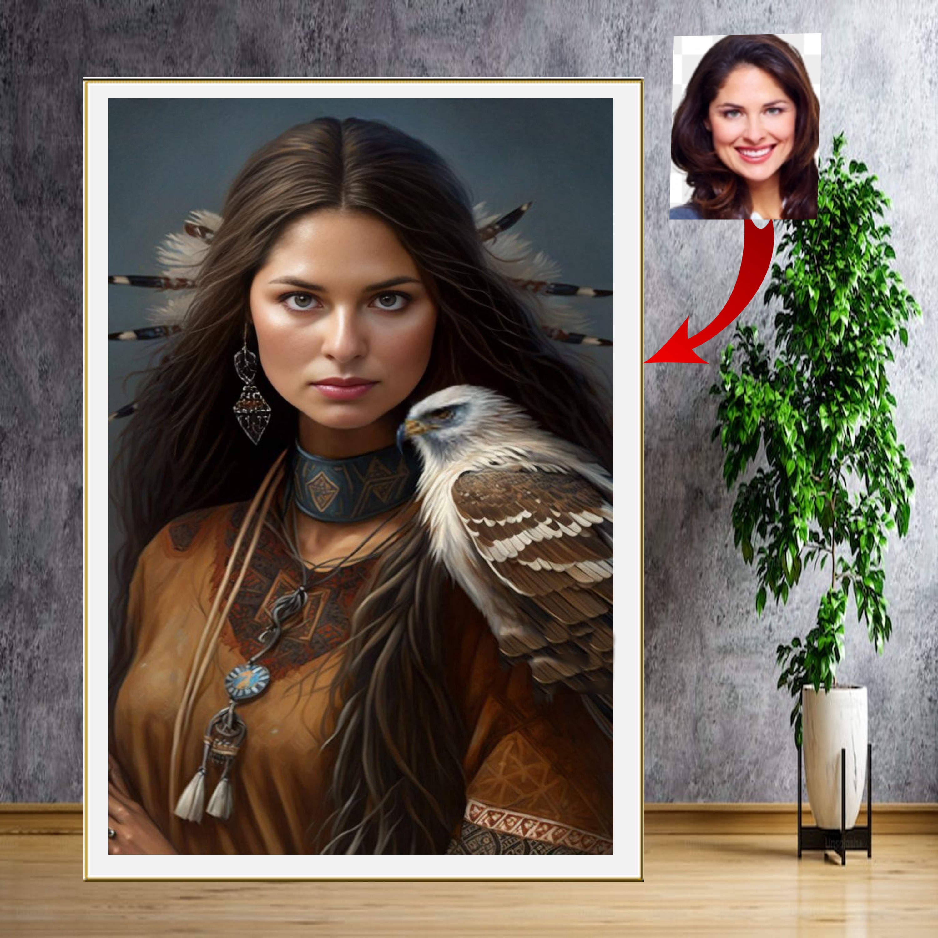 Custom Princess Face Swap Portrait, Custom Movie Face Swap Poster ...