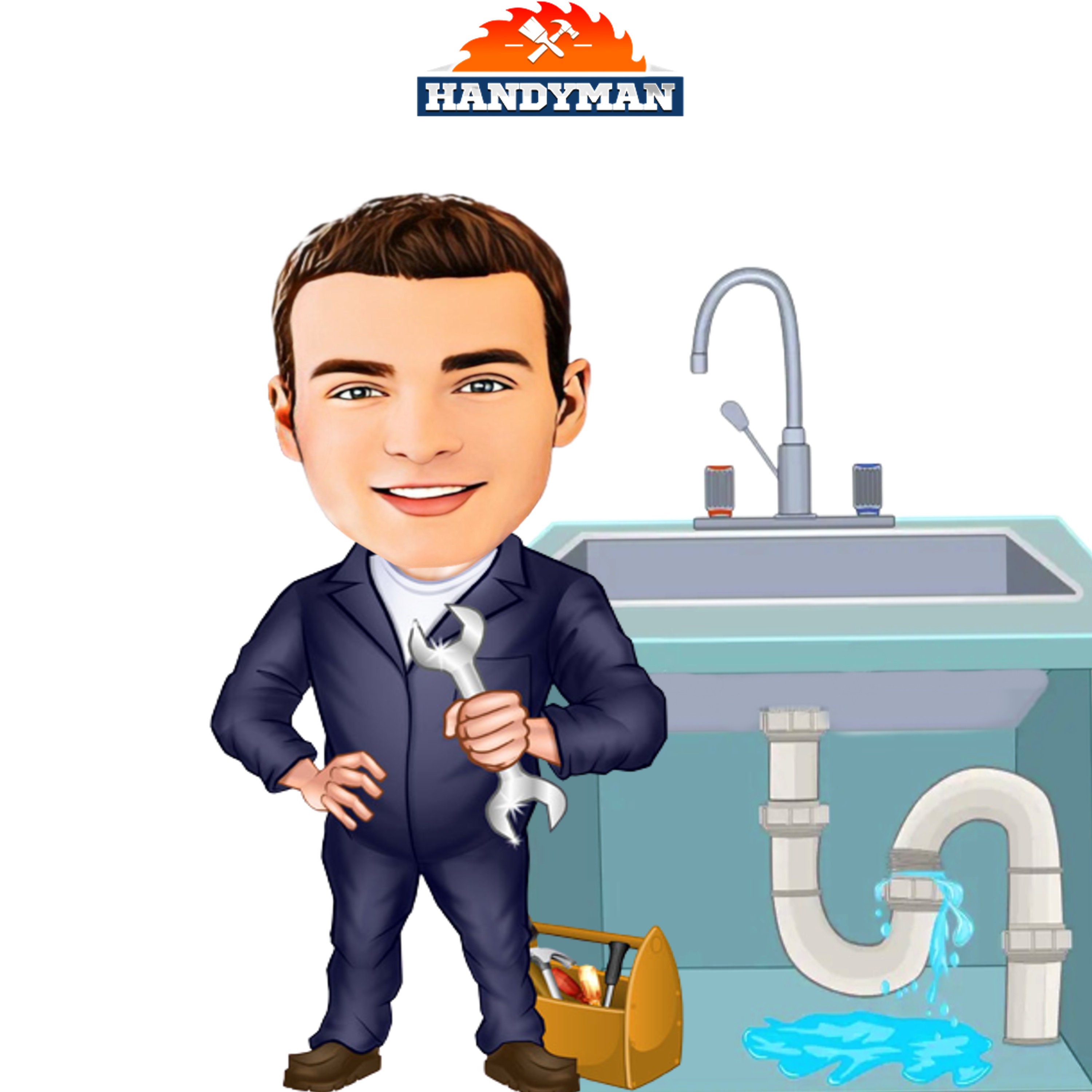 Personalized Handyman Caricature From Photo, Funny Handyman Gift for ...