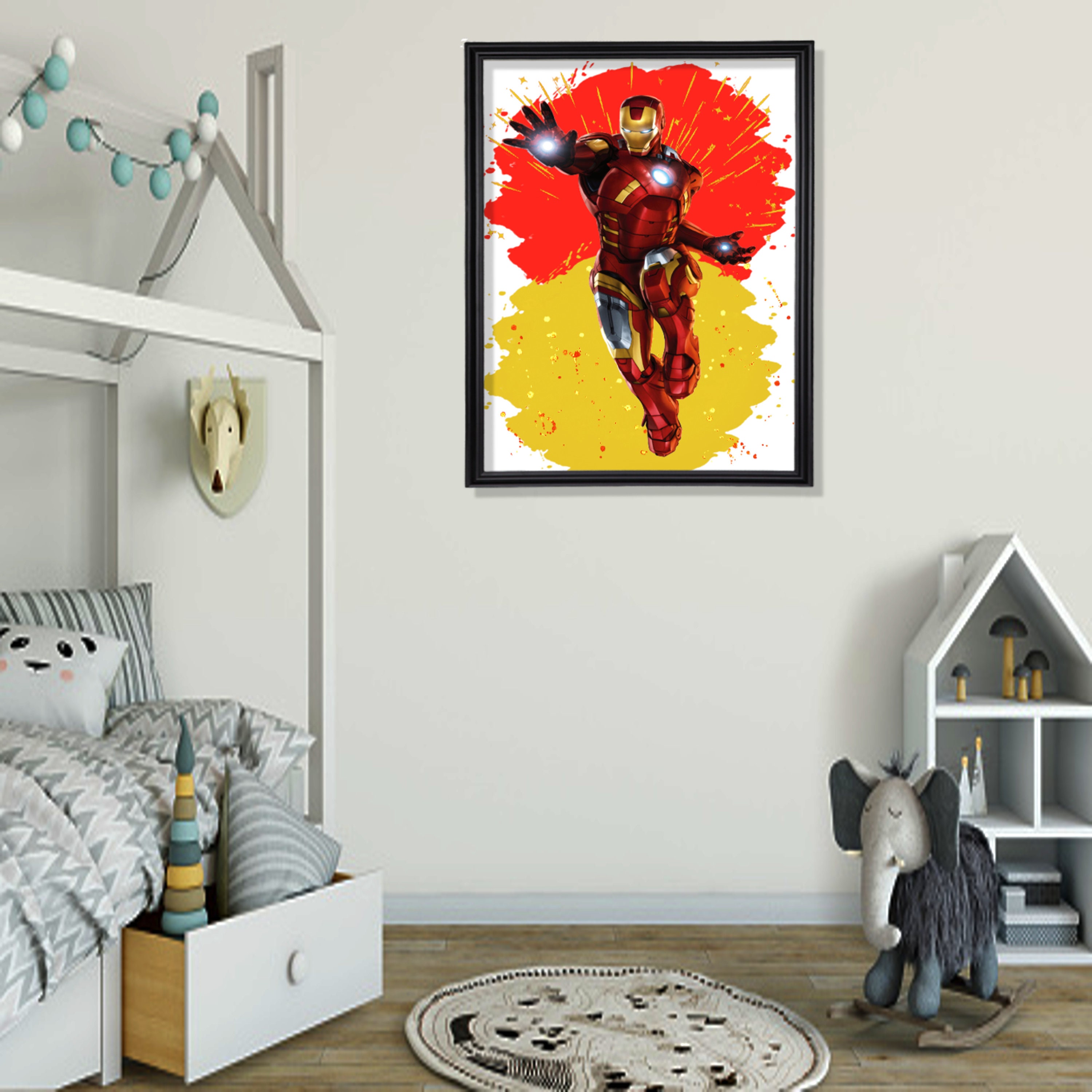 Superhero Comic Poster Set 10 Marvel Wall Art Kids Room Wall - Etsy