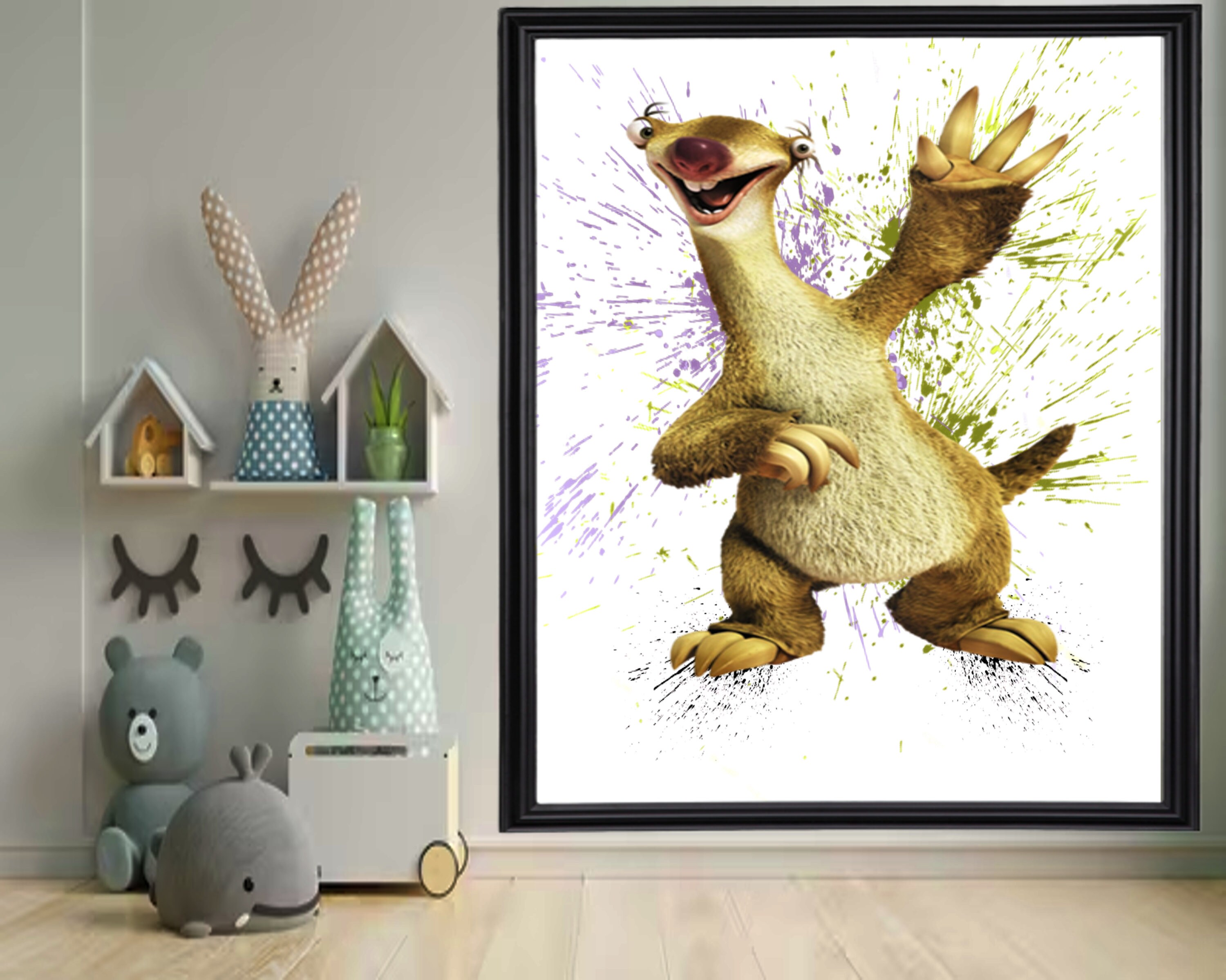 Ice Age Digital Watercolor Printable Ice Age Characters - Etsy Australia