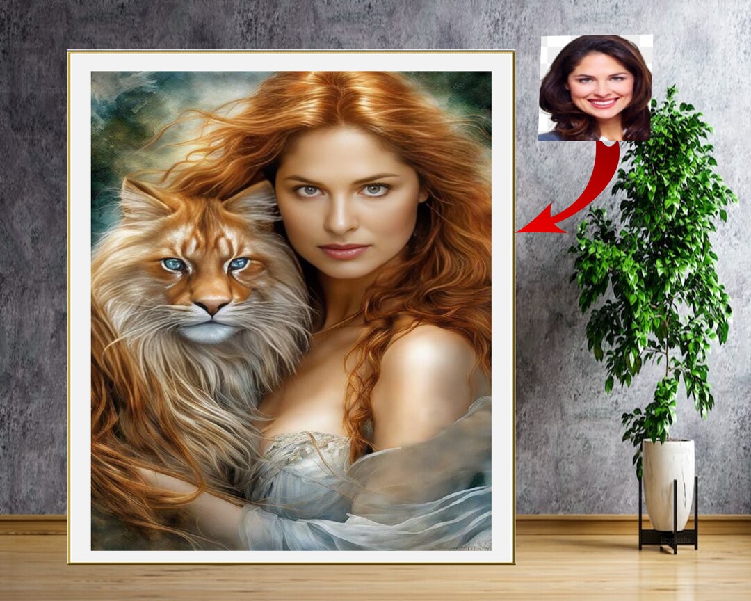 Custom Princess Portrait: Personalized Face Swap Art (digital Download ...