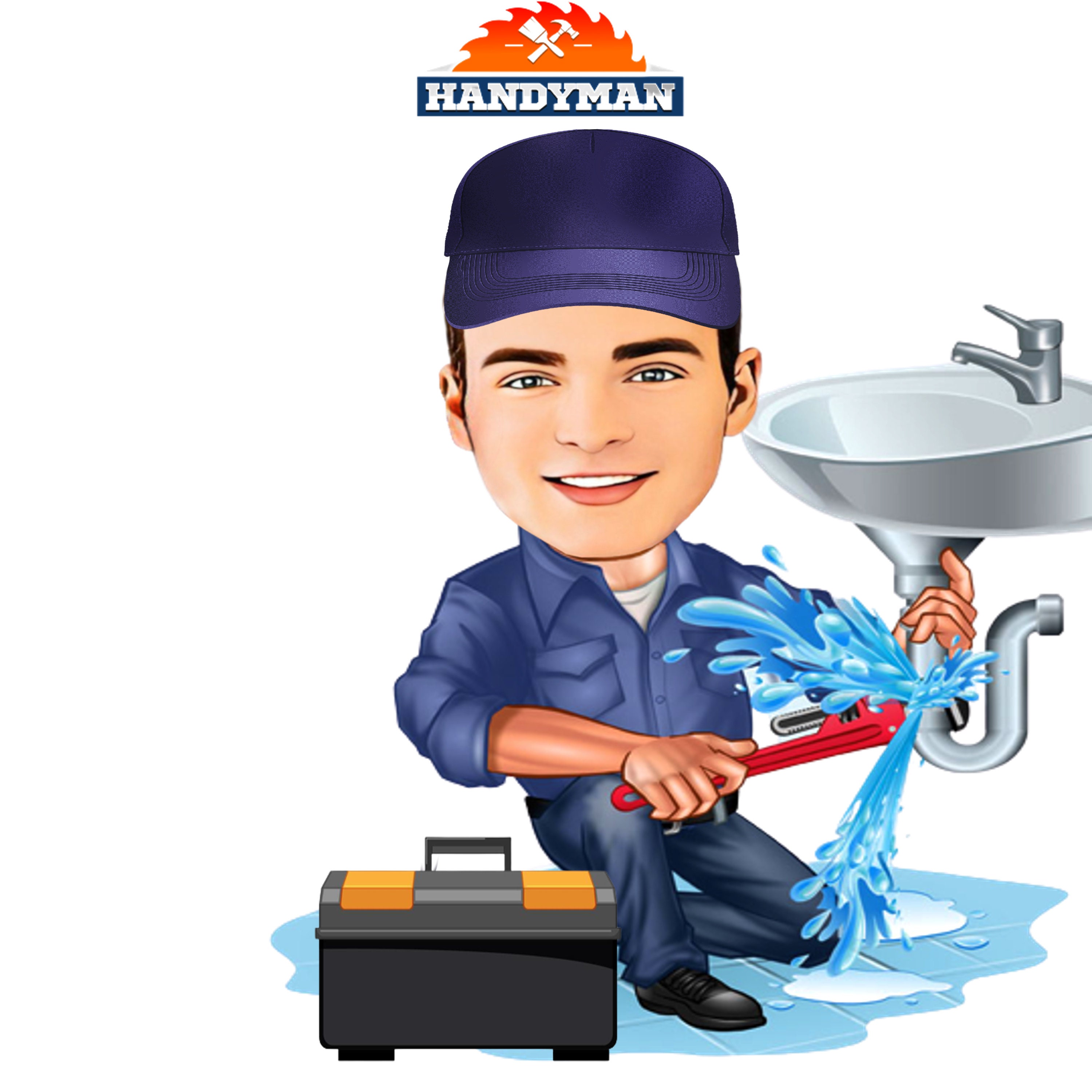 Personalized Handyman Caricature From Photo, Funny Handyman Gift for ...