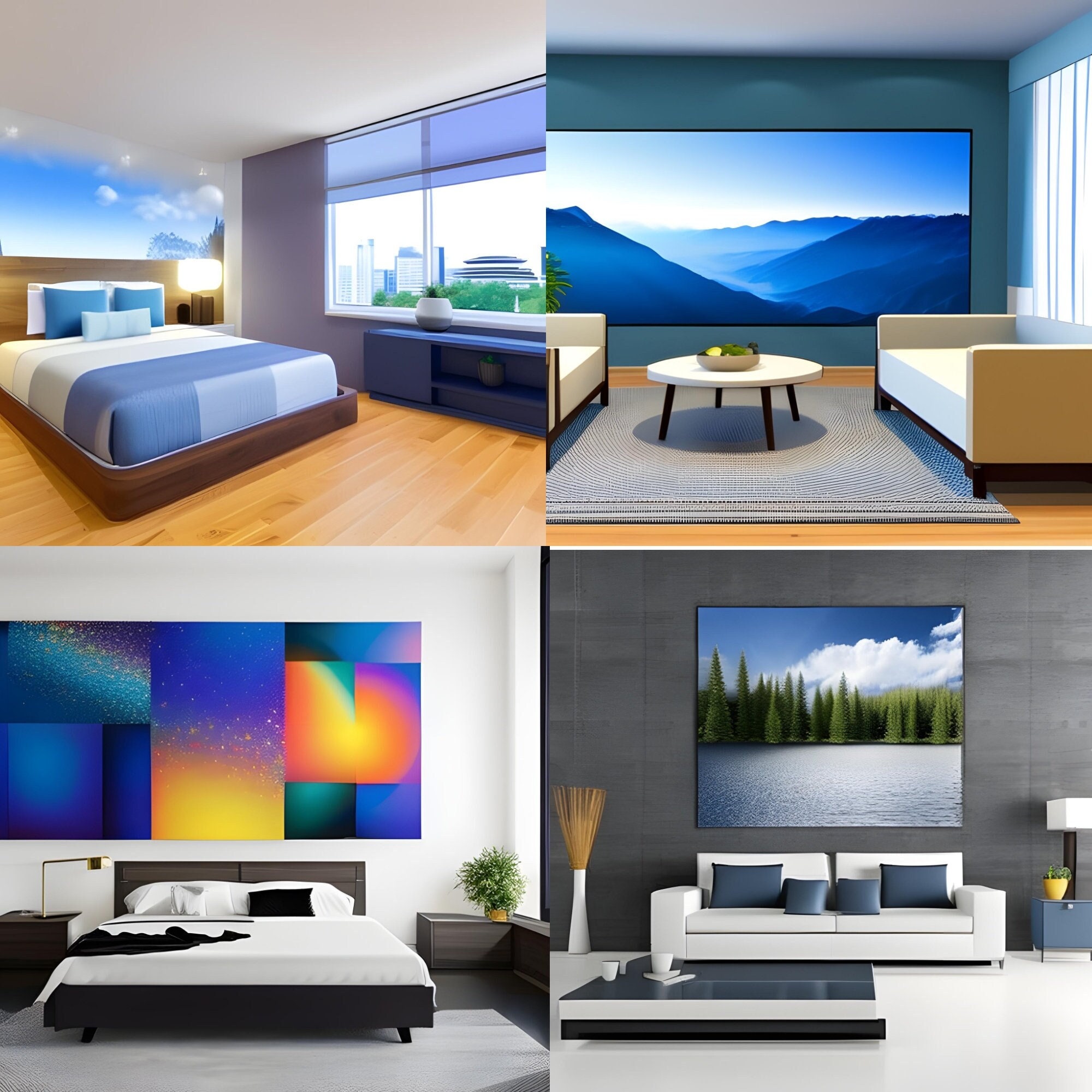 4 Virtual Zoom Background Video Cal Backdrop Digital Bandle - Etsy