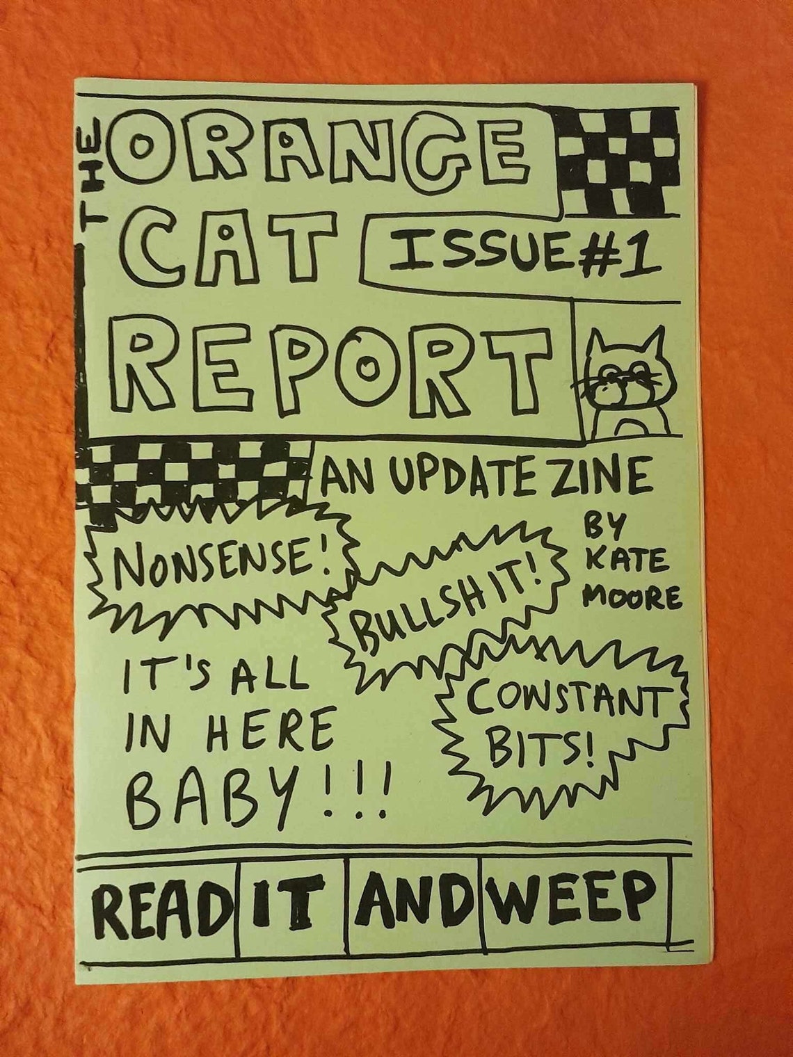 Orange Cat Zine Report Issue 1 - Etsy
