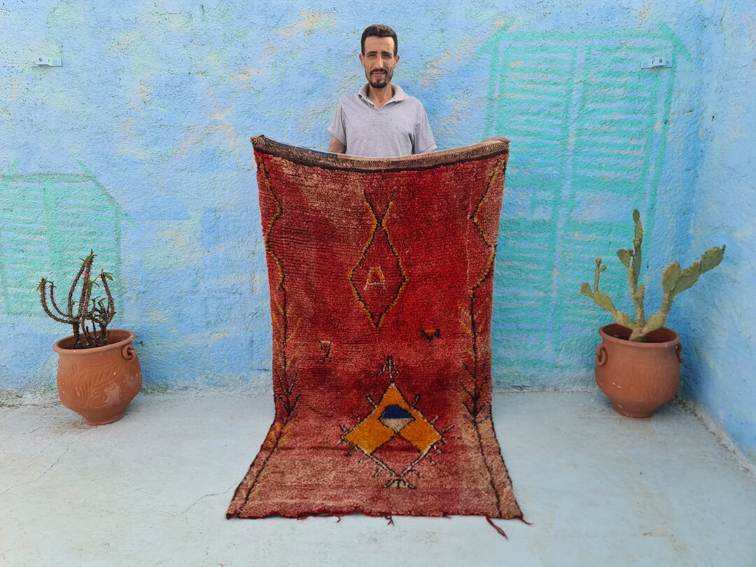 Tapis De Passage Beni Ourain, Incroyable Tapis De Couloir Marocain ...