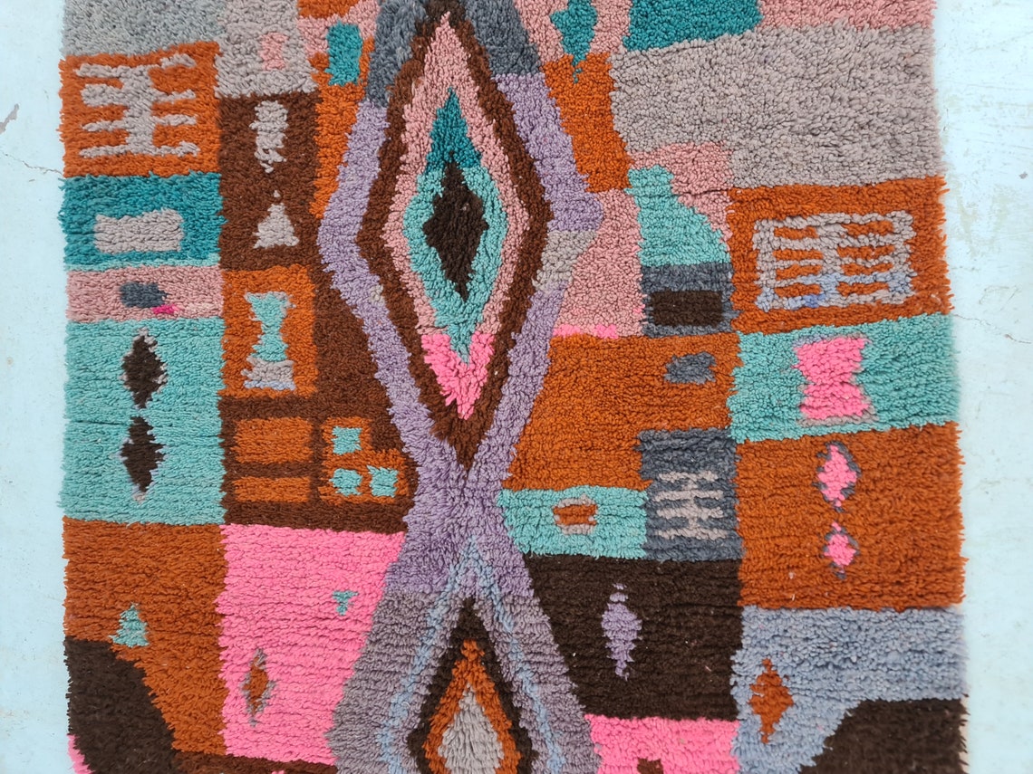 8x10 Tapis Coloré Tapis Fait Main Tapis En Laine Naturelle Tapis ...