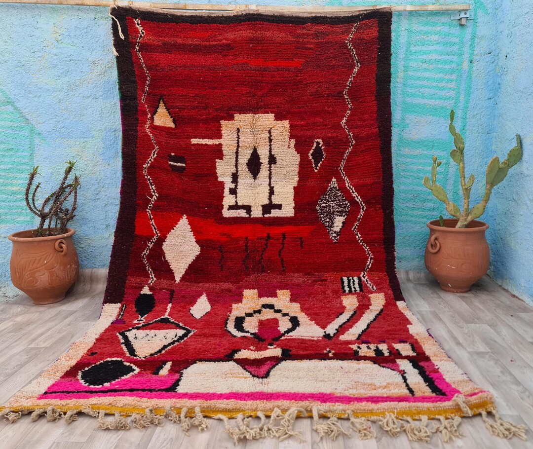 Tapis Marocain Beni Ourain - Tapis Berbère Marocain - Tapis Marocain ...