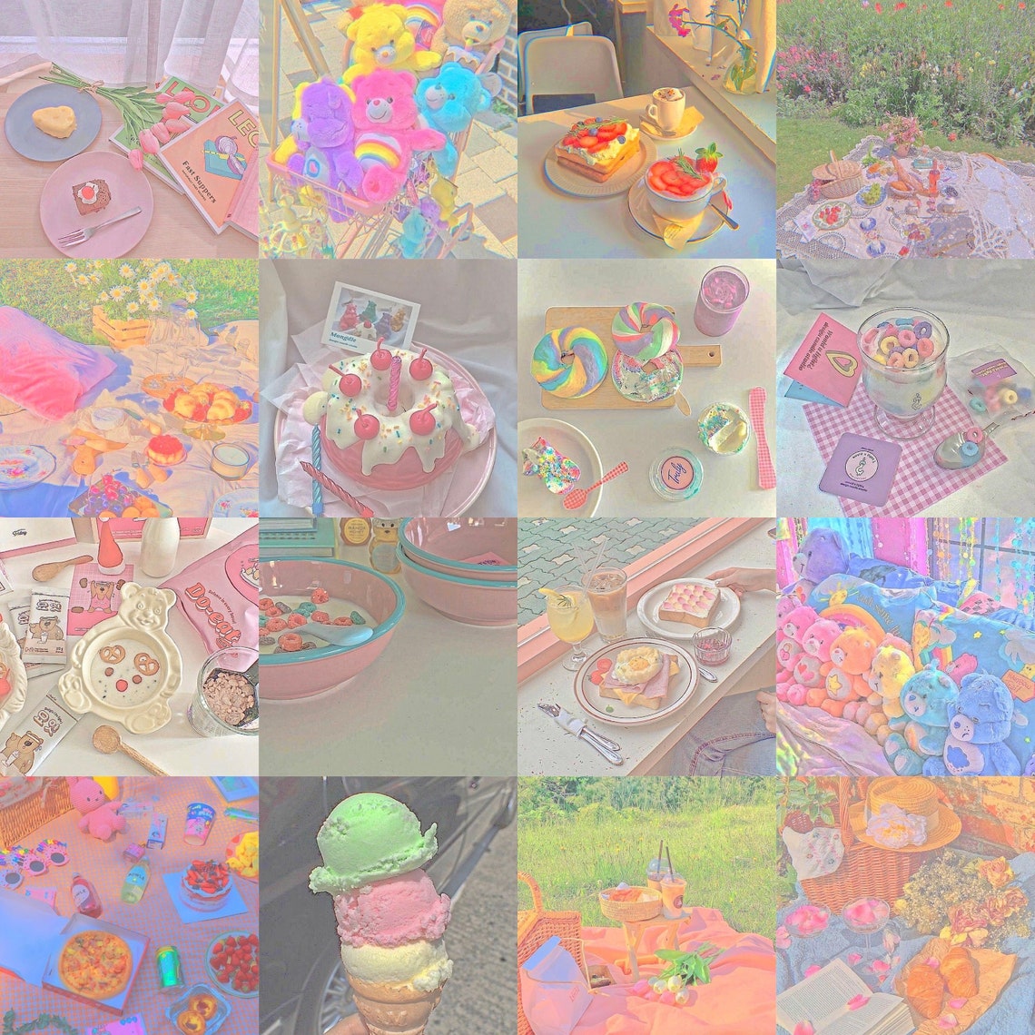 Kidcore Vintage Posters Aesthetic Wall Collage Kit Kids Indie - Etsy