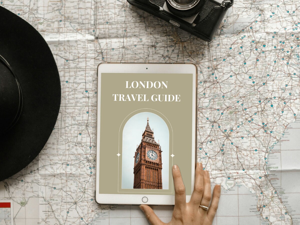 London Digital Map. Travel Itinerary. Travel Planner. Traveling Guide ...