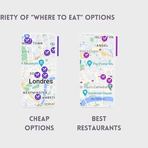 London Digital Map. Travel Itinerary. Travel Planner. Traveling Guide ...