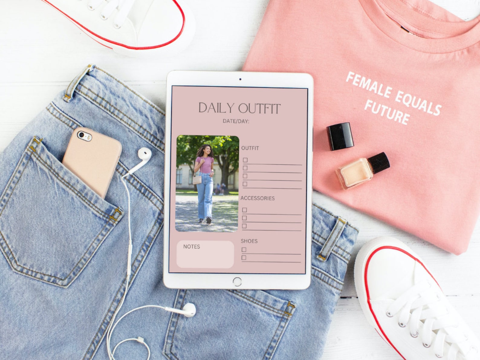 Outfit Planner for Travel. Canva Template Outfit Planning. Mobile ...