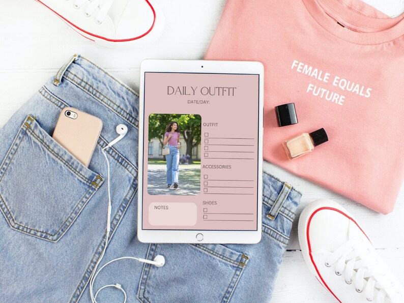 Outfit Planner for Travel. Canva Template Outfit Planning. Mobile ...