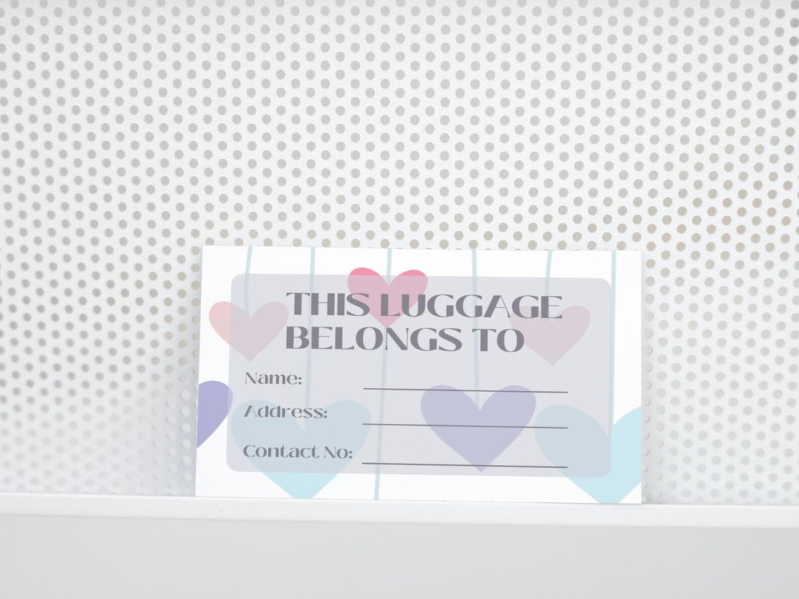 Editable Printable Luggage Tag Template. Travel Itinerary. Digital ...