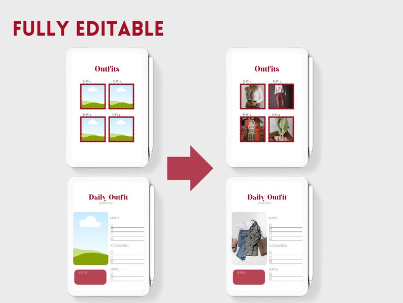 Christmas Itinerary Travel Mobile Template. Digital Editable Travel ...