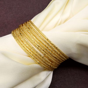 Set of 10 Round Bangle Bracelet, Beautiful Quality, Stackable Bangle ...