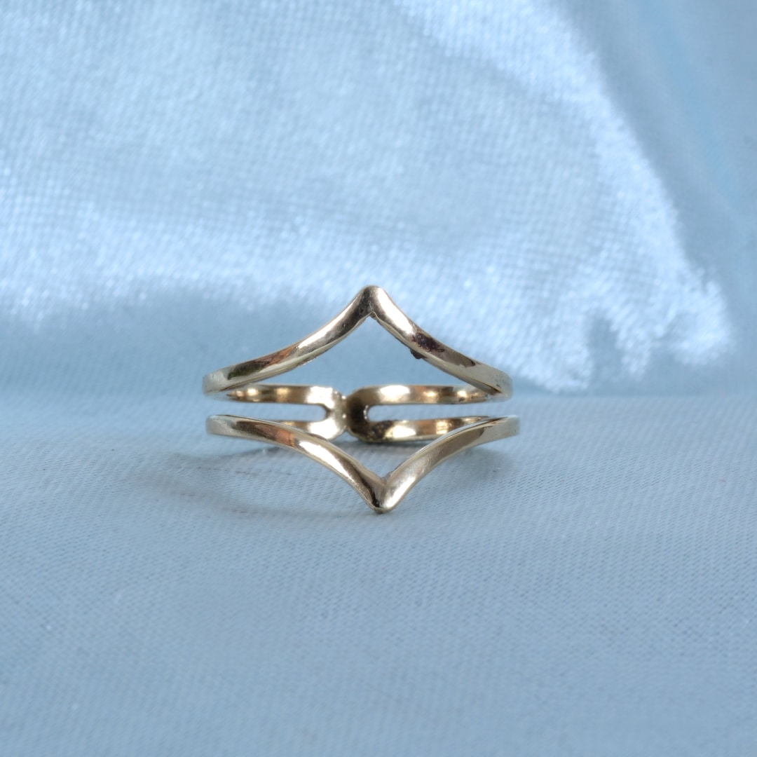 Handmade Sterling Silver Enhancer Ring Guard - Dainty Minimalist Ring ...
