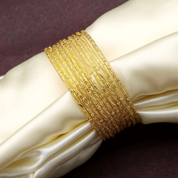 Set of Bangles Gold Filled Bangles Stackable Bangle Bracelets for Women Indian Gold Bangle Bridesmaid Gift Custom Bracelet Simple Etsy