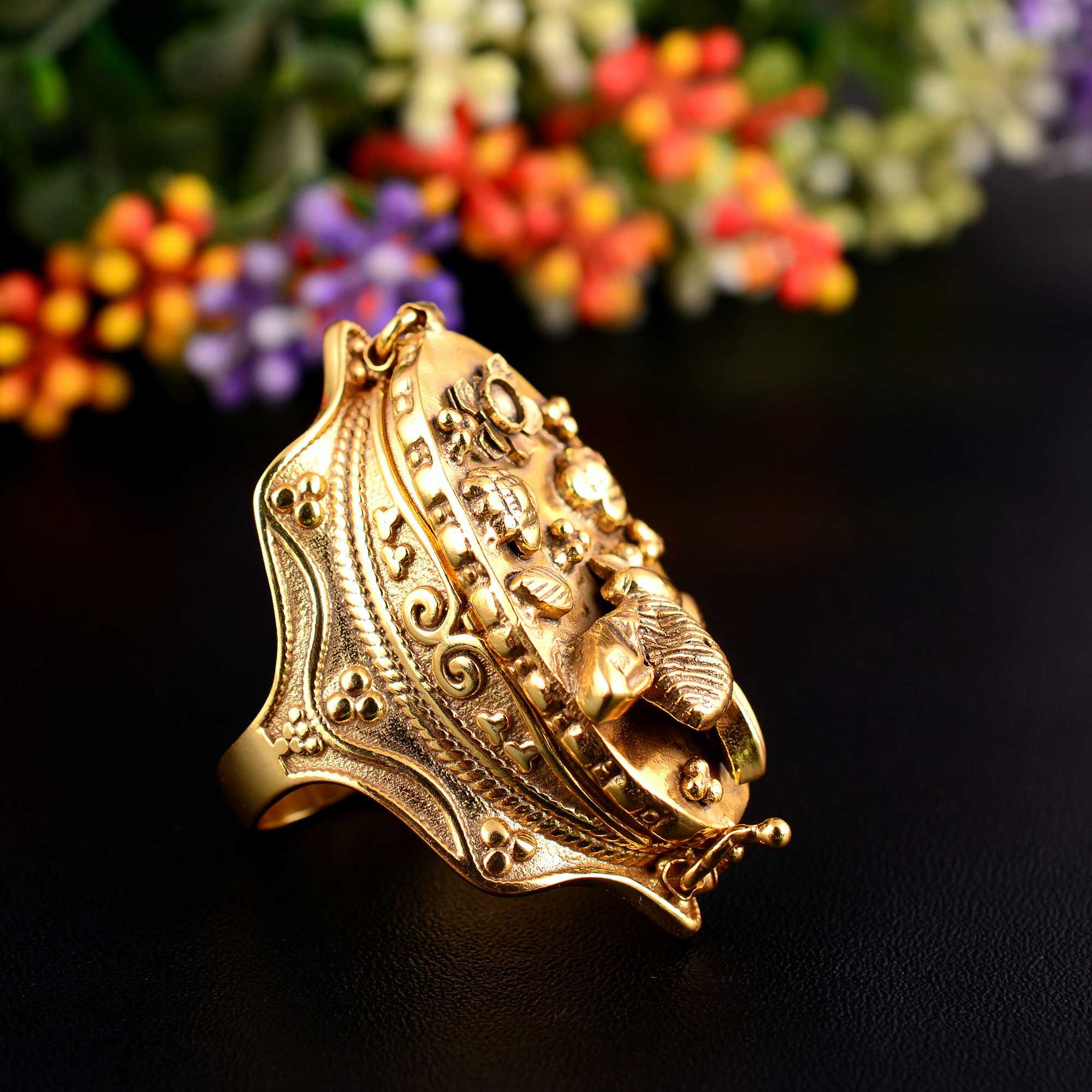 Snuff Box Ring, Poisoner Ring, Secret Message Ring, Bohemian Ring ...