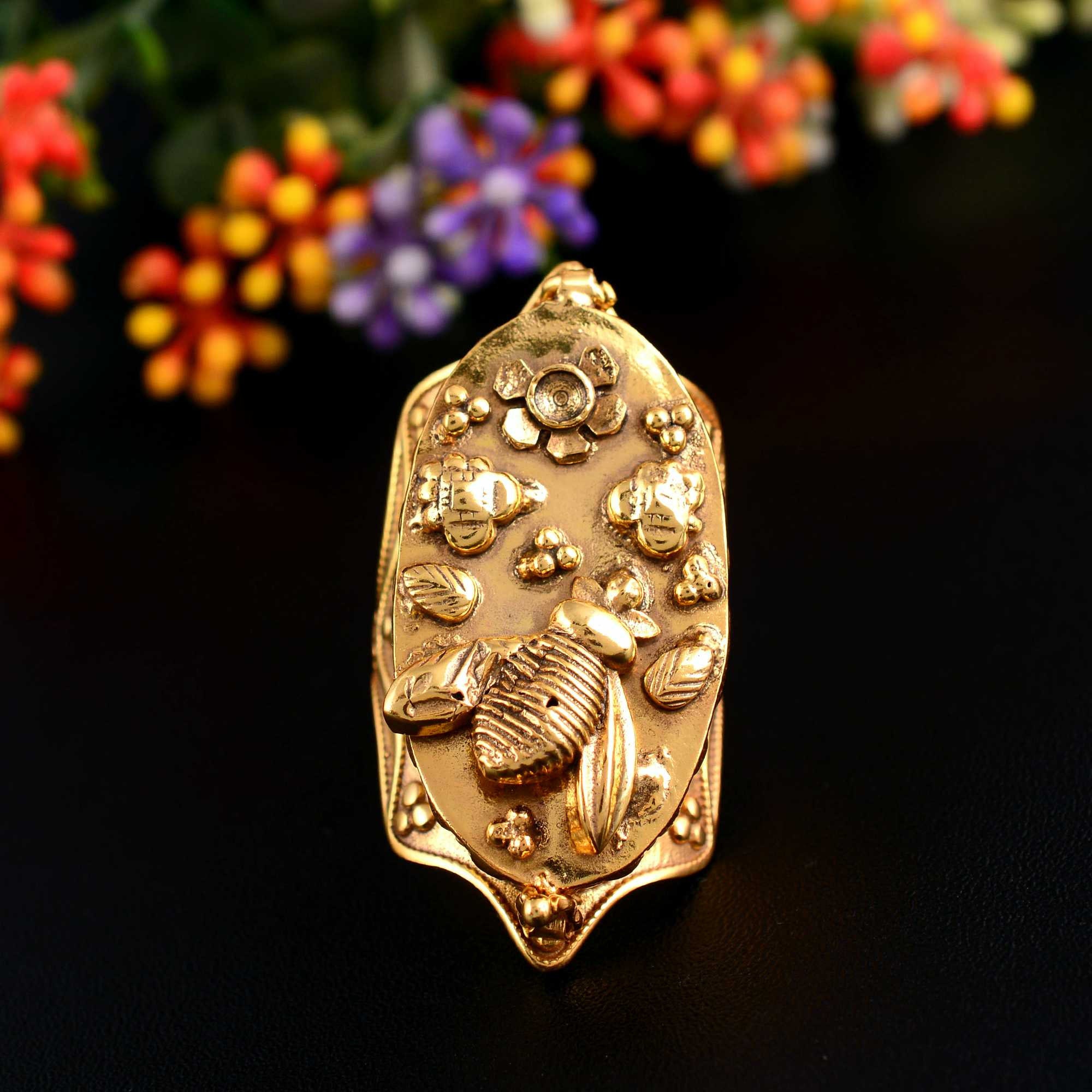 Snuff Box Ring, Poisoner Ring, Secret Message Ring, Bohemian Ring ...