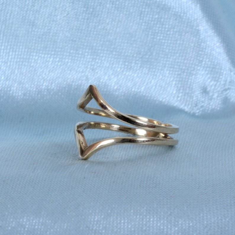 Handmade Sterling Silver Enhancer Ring Guard - Dainty Minimalist Ring ...