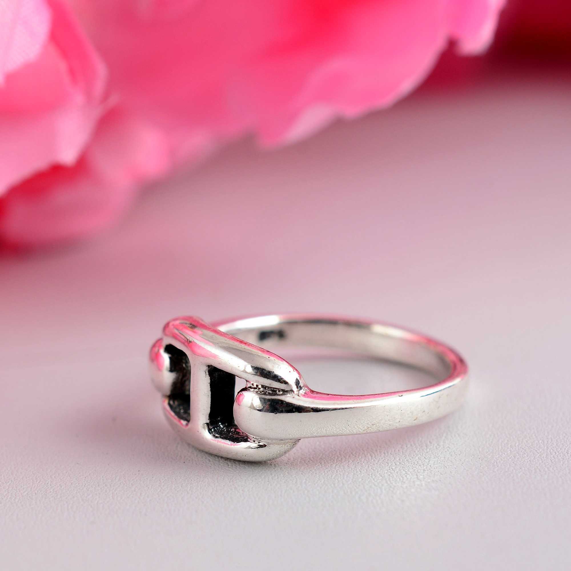 Hermes Logo Ring, Chaine D Ancare Ring, 925 Starling Silver, Buckle ...