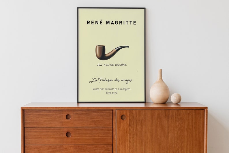 René Magritte the Treachery of Images Poster René Magritte La Trahison ...