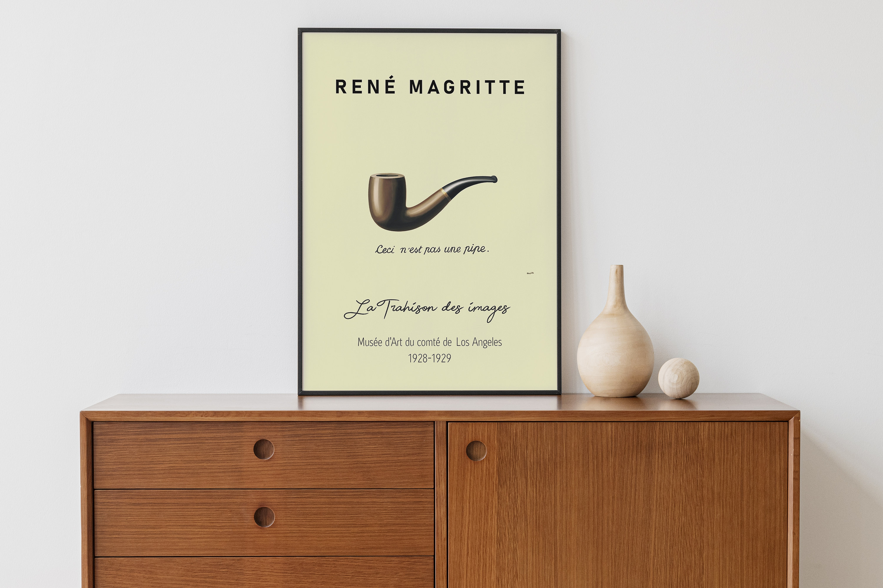 René Magritte the Treachery of Images Poster René Magritte La Trahison ...