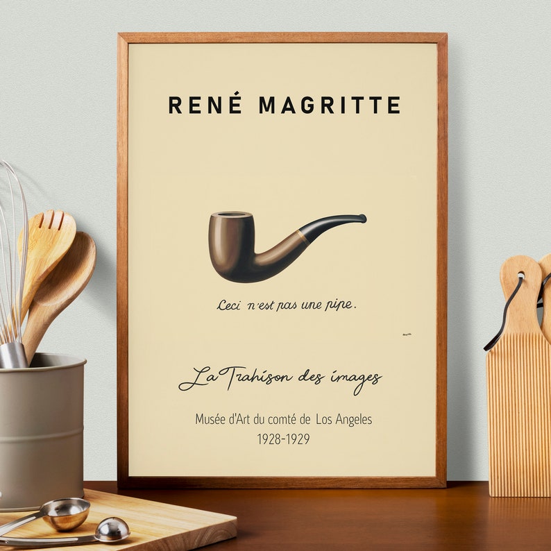 René Magritte the Treachery of Images Poster René Magritte La Trahison ...