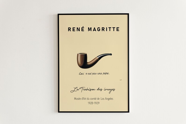 René Magritte the Treachery of Images Poster René Magritte La Trahison ...