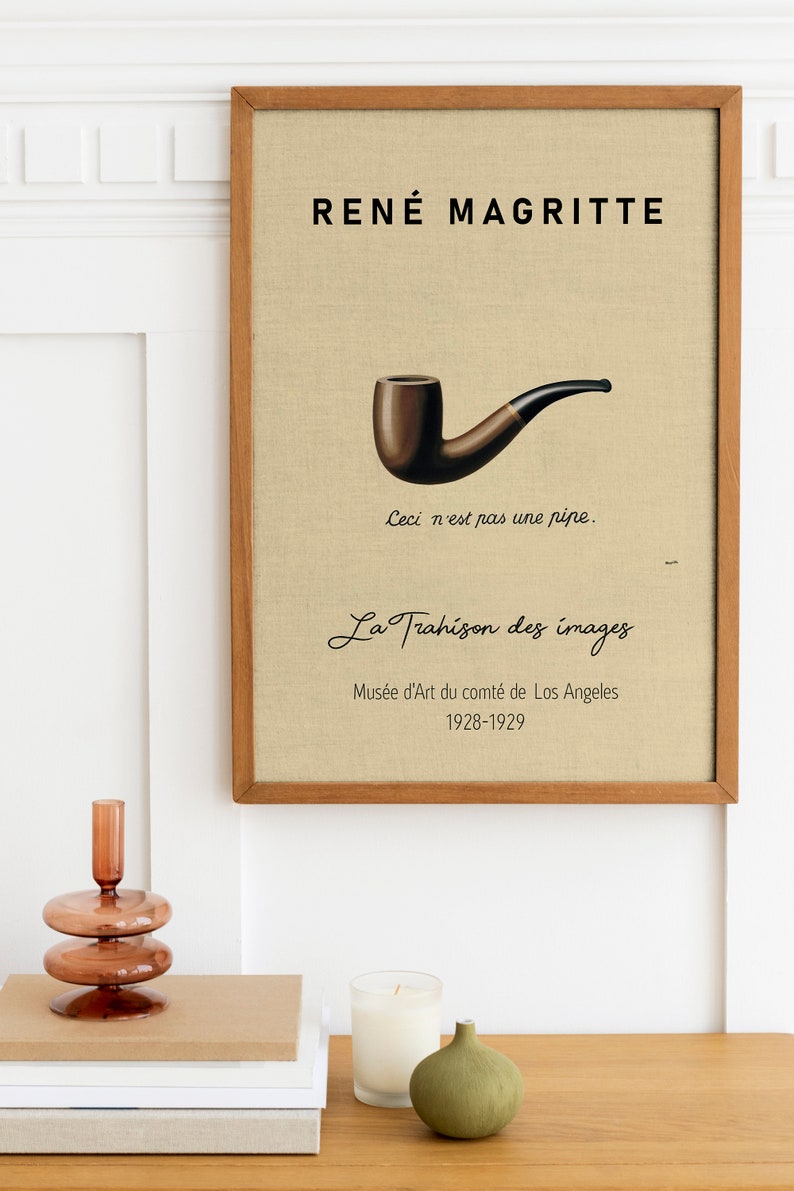 René Magritte the Treachery of Images Poster René Magritte La Trahison ...