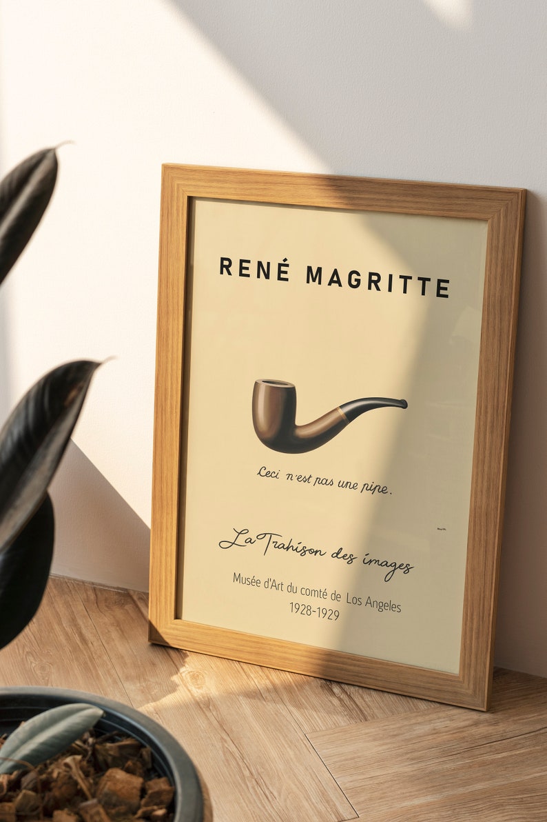 René Magritte the Treachery of Images Poster René Magritte La Trahison ...