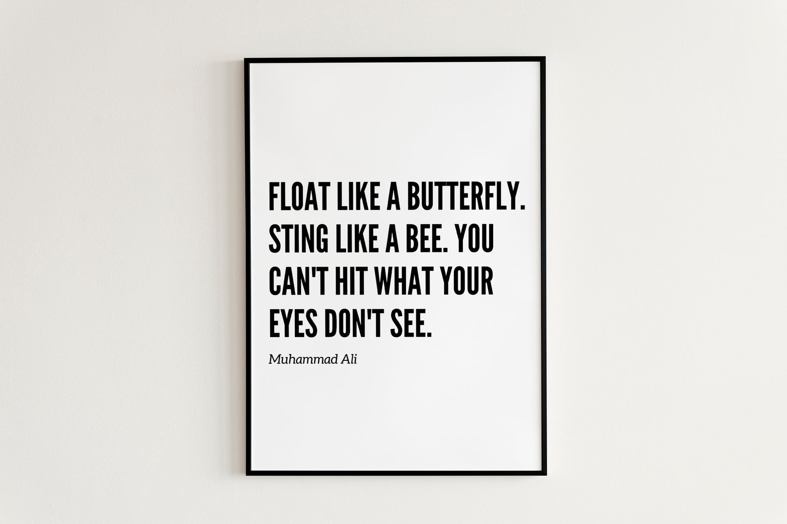 Muhammad Ali Quotes Poster, Muhammad Ali Poster Dowland, Digital Poster ...