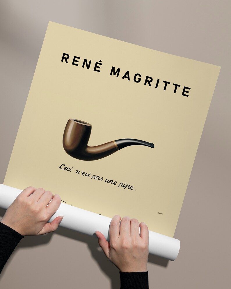 René Magritte the Treachery of Images Poster René Magritte La Trahison ...