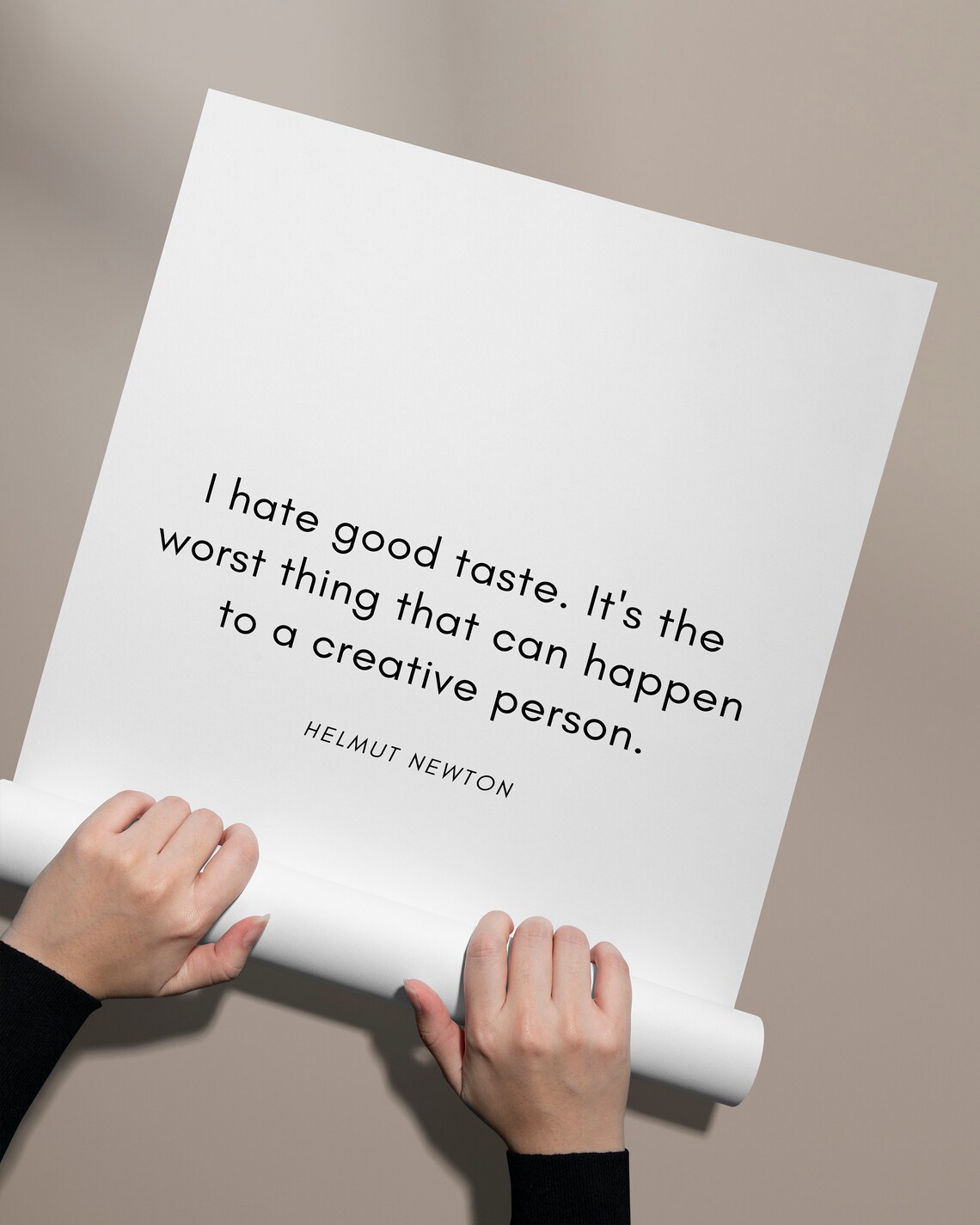 Helmut Newton Quotes Poster, Helmut Newton Poster Dowland, Digital ...