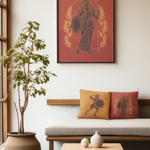 Greek Mythology Canvas Art - Athena, Digital Print on High-quality ...