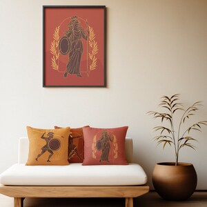 Greek Mythology Canvas Art - Athena, Digital Print on High-quality ...