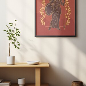 Greek Mythology Canvas Art - Athena, Digital Print on High-quality ...