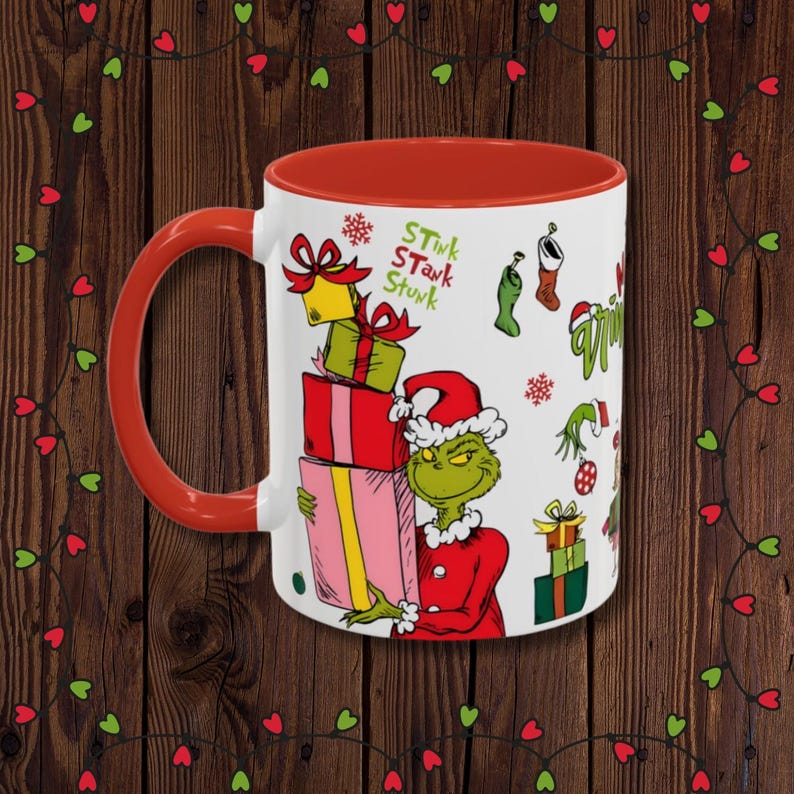 The Grinch Christmas Mug - Etsy