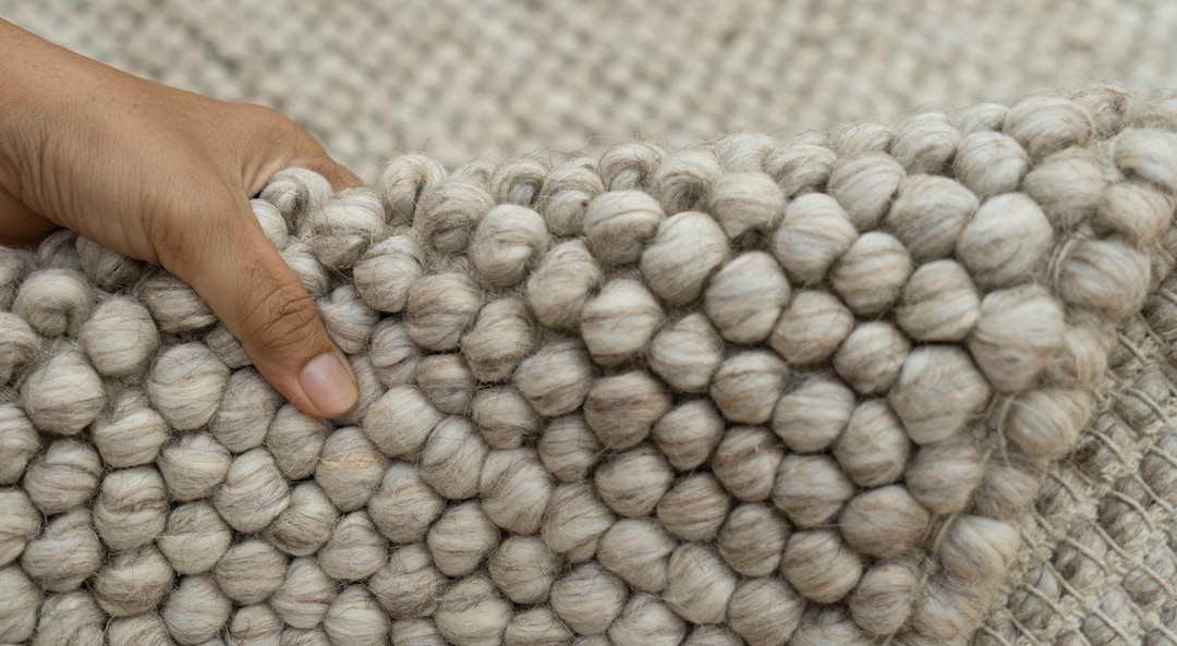 Chunky Bubble Rugs | Handmade Wool Rug | Handwoven Vintage Area Cozy ...