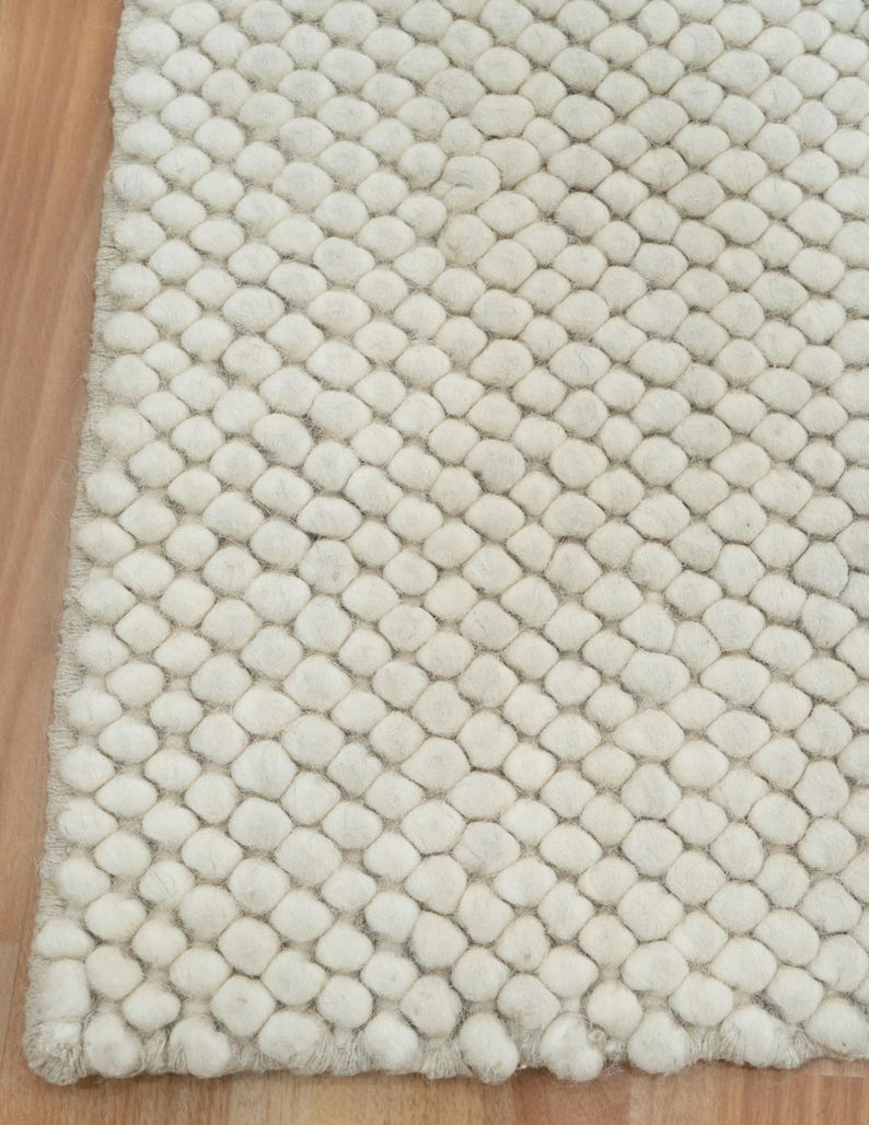Bubble Chunky Wool Rugs | Handwoven Wool Rugs | Moroccan Area Flatweave ...